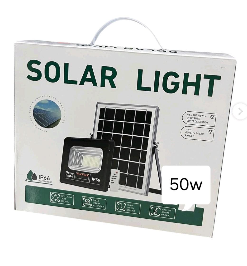 NOVO! Solarni Led Reflektor Sa Panelom 50w + Daljinski Upravljac – As shop